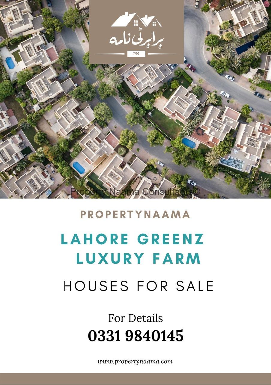 Lahore Greenz Luxury Farm Houses for Sale | Prices, Details & Bookings